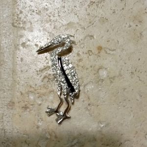 Jewelry | Stork Brooch Adorable Just Like New | Poshmark